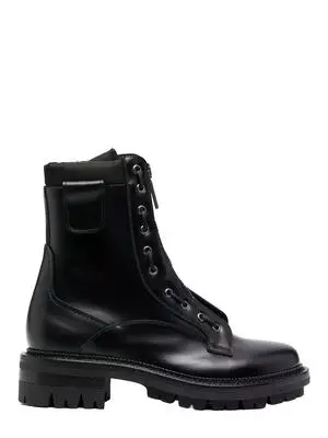 Dsquared2 Lace-up Zip Ankle Boots - Black