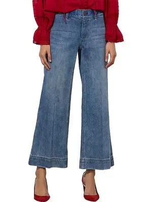 Alice + Olivia Wide Leg Jeans - Avery Blue