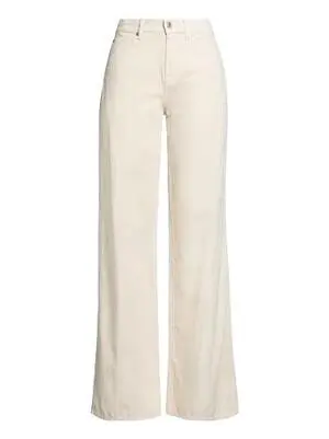 7 For All Mankind Flared Cotton-linen Pants - Beige