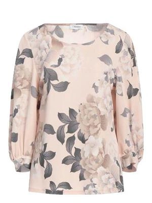 Calvin Klein Floral-print Crepe Top - Blush