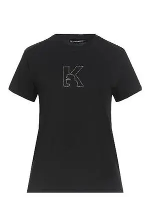 Karl Lagerfeld Cotton Jersey T-shirt - Black