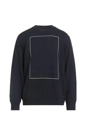 Armani Exchange Cotton French Terry Sweatshirt With Logo - Blue
