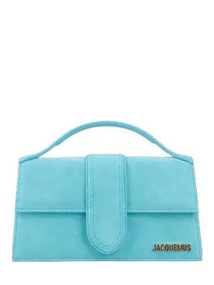 Jacquemus JACQUEMUS Flap Bag In Suede Blue