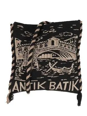 Antik Batik Jacquard Cotton Cross-body Bag - Black