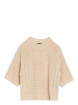 Alpha Studio Crewneck Sweater - Beige