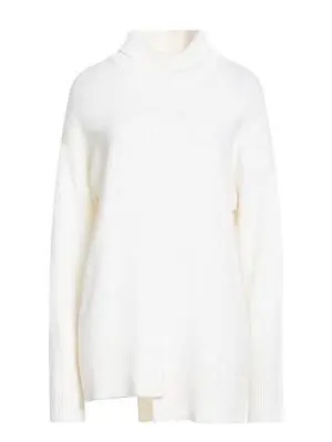 Alpha Studio Turtleneck Knit Top - White