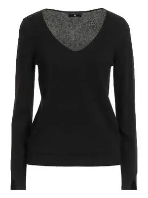 Max & Moi Solid Cashmere V-neck Sweater - Black