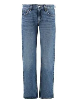 AGOLDE High-Rise Straight Cropped Jeans