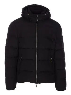 MOORER Down Jacket With Zip Closure - Black