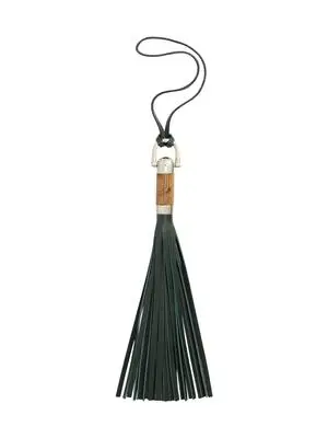 Ralph Lauren Leather Tassel Bag Charm - Green