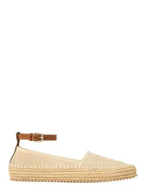 Ralph Lauren Mesh Astred Flat Espadrilles - White