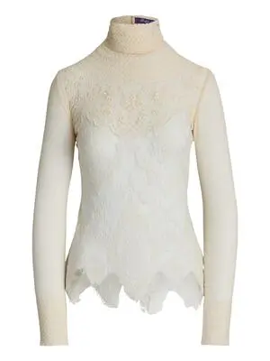 Ralph Lauren Delilah Embellished Top - White