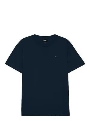 DALIX Lil Smile Heavy Weight Cotton Tee - Navy