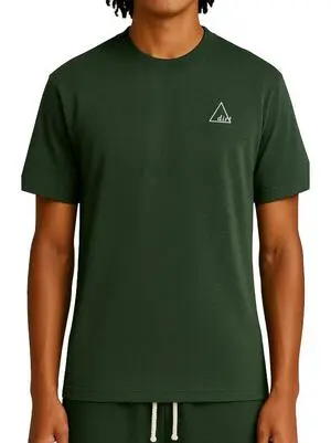 D.RT Perforated Cotton T-shirt - Green