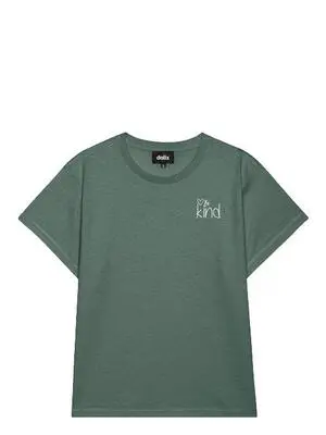 DALIX Be Kind High Waisted Tee - Pine