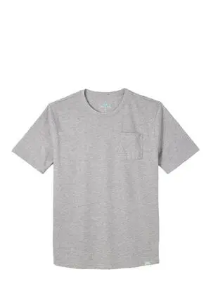 MYLES APPAREL Everyday Tee With Pocket Heather Gray