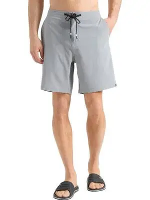SALT LIFE Chino-style Tournament Walking Shorts - Heather Grey