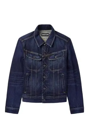 TOM FORD Denim Trucker Jacket - Blue