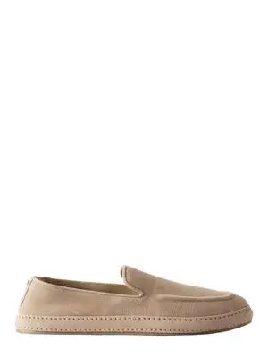Canali Suede Loafers Beige