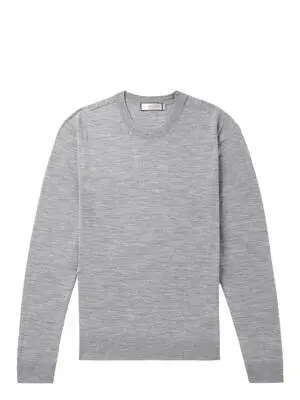 Canali Wool Crew-neck Sweater - Gray