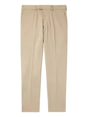 TOM FORD Tapered Cotton-blend Twill Chinos - Brown