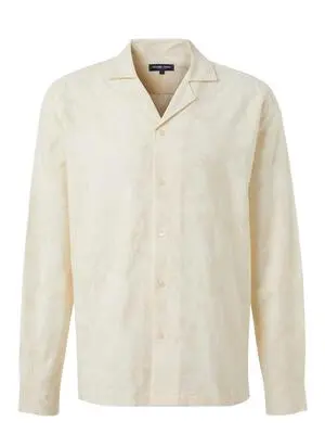 Frescobol Carioca Safra Jacquard Cotton-blend Shirt - White
