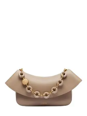 Loewe Ola Medium Leather Shoulder Bag - Beige