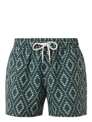 Frescobol Carioca Rio Printed Swim Trunks - Green