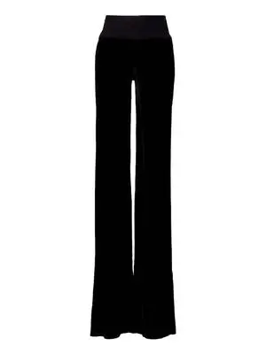 Rick Owens Bias Cady Crepe Wide-leg Pants - Black