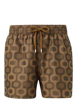 Frescobol Carioca Rio Sport Printed Swim Trunks - Brown