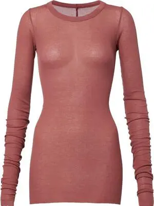 Rick Owens Ribbed Knit Top - Pink