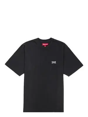 Supreme Warm Up Washed Short Sleeve Top Black