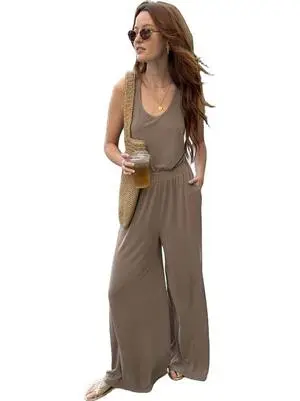 Splendid Giada Sandwash Palazzo Pant Natural