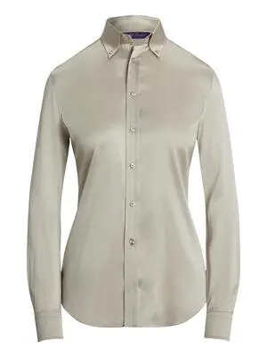 Ralph Lauren Stretch-silk Cameron Shirt - Beige