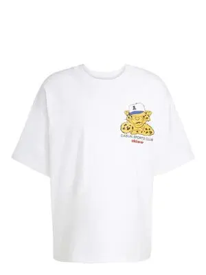 Adidas Wabash Leopard-graphic T-shirt - White