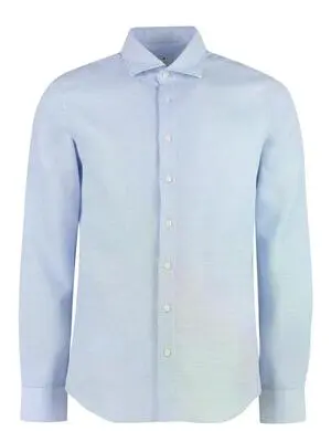 BASTONCINO Micro-check Shirt - Blue