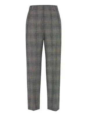 BRUNELLO CUCINELLI Checked Trousers