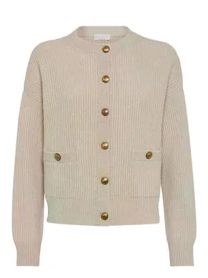 Brunello Cucinelli Button-up Cardigan - Neutrals