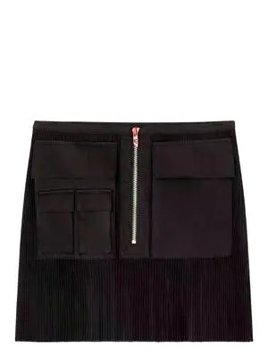 DIESEL® M-merin Zip-front Pocket Skirt - Black
