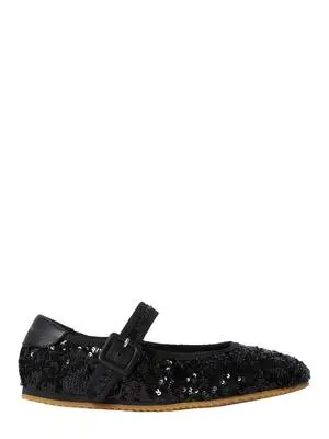 Stella McCartney Sequinned Ballet Flats - Black