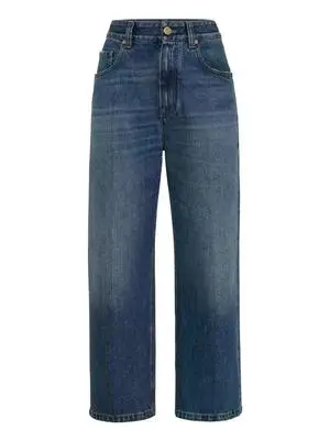 Brunello Cucinelli Cropped Jeans - Blue