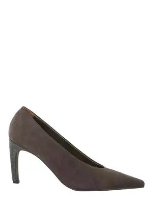 Brunello Cucinelli 80mm Suede Pumps - Brown