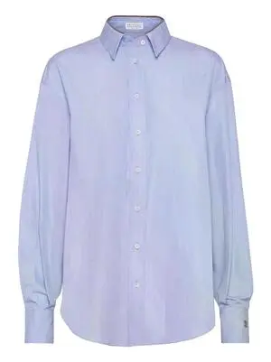 Brunello Cucinelli Long-sleeve Button-up Shirt - Blue