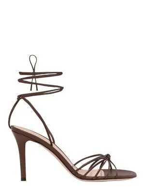 GIANVITO ROSSI - Lace-Up Leather Sandals
