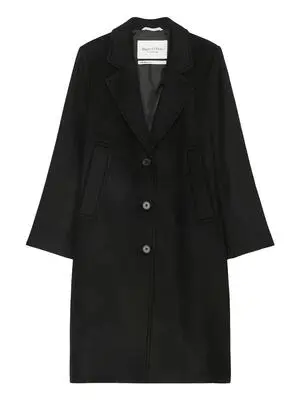 Marc O'polo Single-breasted Wool Coat - Black
