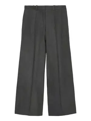 Marc O'polo Pressed-crease Tailored Trousers - Grey