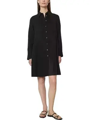 Marc O'polo Button-up Shirt Mini Dress - Black