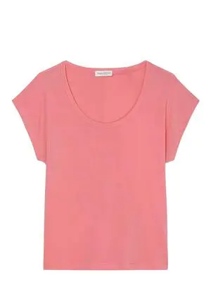 Marc O'polo Scoop-neck Cap-sleeve Top - Pink