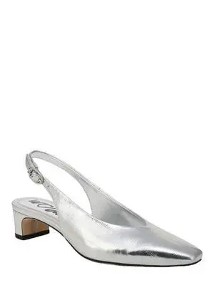 Sam Edelman Ronnie Slingback Pumps - Silver