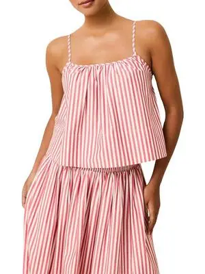SOLID & STRIPED The Mayan Stripe Cotton Camisole